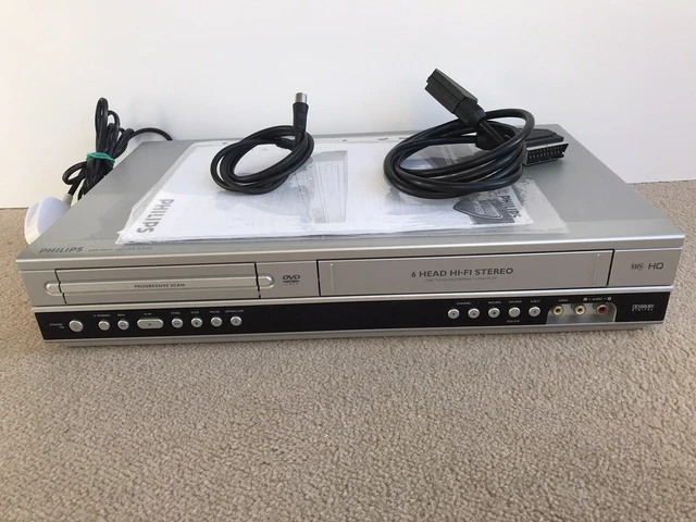 PHILIPS DVP 3055V VHS Video Tape & DVD Player Combo & Scart *Read ...