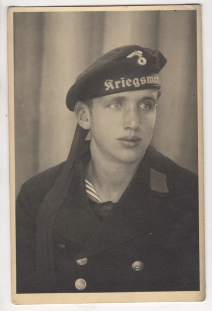 FOTO/PHOTO PORTRAIT KRIEGSMARINE Matrose Alfred Güter; Kriegsjahr 1943 ...