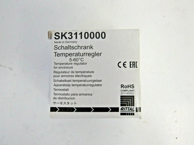 RITTAL SK3110000 TEMPERATURE Regulator for Enclosure SK 3110.000 51-5 ...