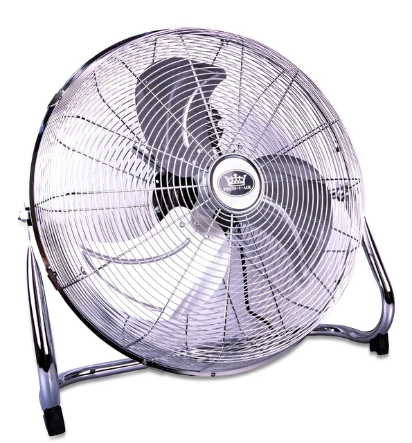 PREM-I-AIR 18& FAN (46cm) Air Circulator in Chrome -Tilt Head -3 Speed ...