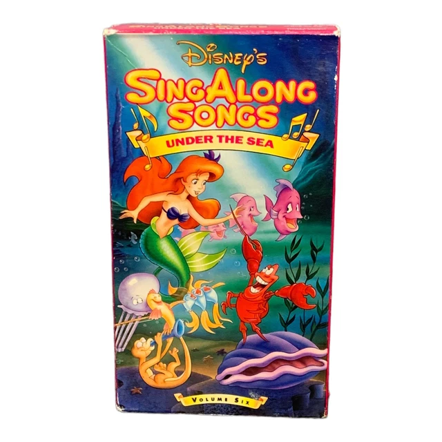 DISNEYS SING ALONG Songs - The Little Mermaid: Under the Sea (VHS, 1990 ...
