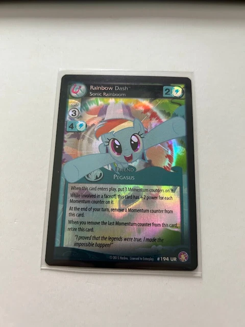 MLP CCG ABSOLUTE Discord #194 UR Rainbow Dash, Sonic Rainboom EUR 200 ...