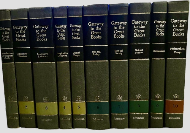 1963 GATEWAY TO The Great Books Vols 1-10 Set completo Enciclopedia ...