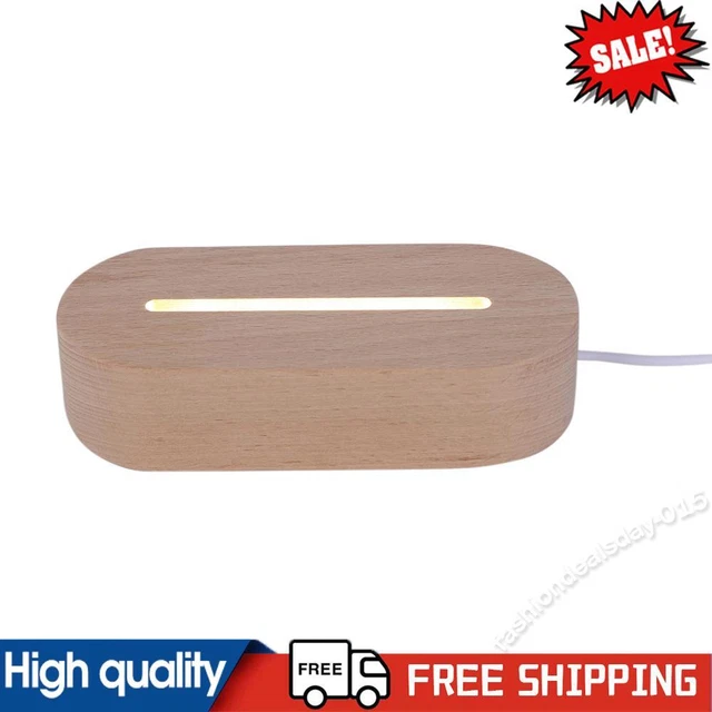 OVAL DISPLAY PEDESTAL - LED Lights Display Base with USB (White Light ...