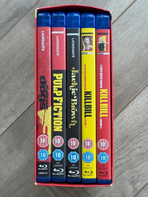 BLU RAY BOX Set: Pulp Fiction, Kill Bill 1 & 2, Reservoir Dogs, Jackie ...