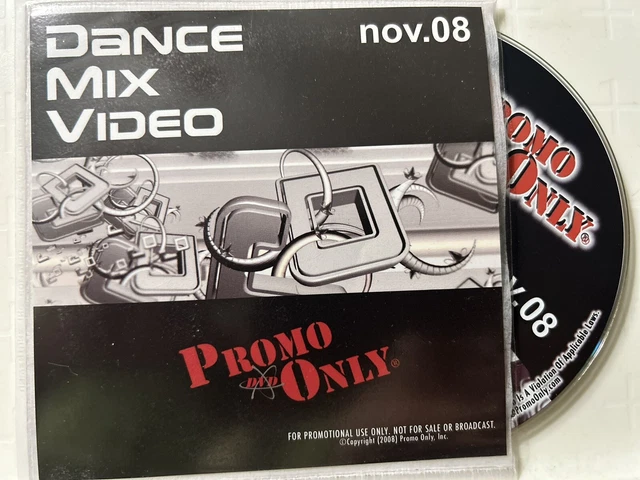 RARE DVD SLEEVE PROMO ONLY Dance Mix Video 2008 November $79.95 - PicClick