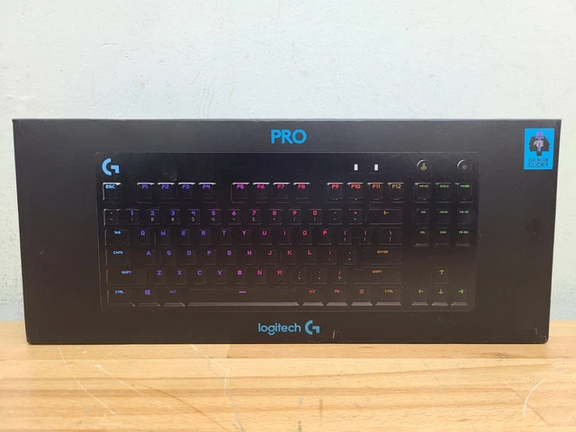 LOGITECH G PRO TKL Mechanical Wired Gaming Keyboard GX Blue Clicky ...