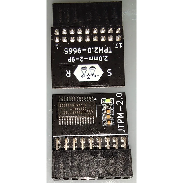 MODULO TPM TPM2.0 ASRock TPM 18-1 pin modulo di sicurezza Win11 per ...