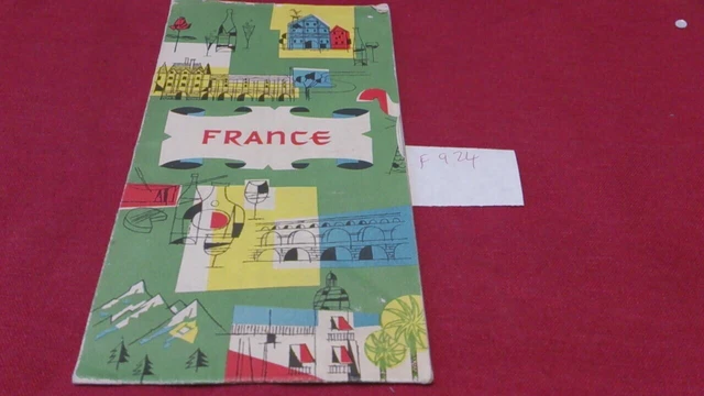 SHELL MAP GUIDE To France Petrol Diesel Oil Visit Tour Holiday Vintage ...