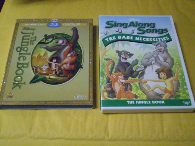 (2) DISNEY THE Jungle Book Blu-Ray/DVD Lot: Original + Sing-Along Songs ...