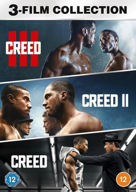 CREED 3 FILM Collection (Creed, Creed II, Creed III) (12) 3 Disc DVD ...