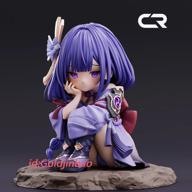 CR STUDIO GENSHIN Impact Raiden Shogun Resin Statue Pre-order Q version ...