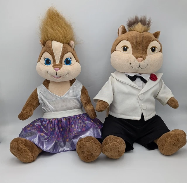BUILD A BEAR Alvin And The Chipmunks Plush Alvin In Suit Brittany In ...