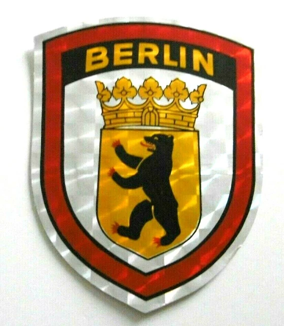 SOUVENIR-AUFKLEBER BERLIN BERLINER Bär Wappen Hauptstadt Deutschland ...