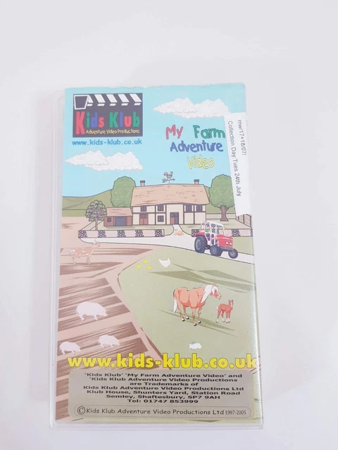 MY FARM ADVENTURE Video-Vhs Video-Kids Klub Video 1997-2005 £9.95 ...