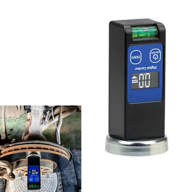 DIGITAL CAMBER CALIBRATION Gauge with Level Bubble for Garage and Track ...