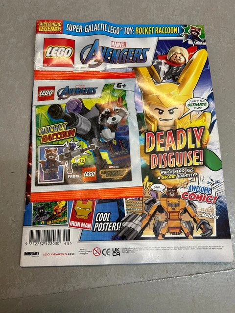 NEW LEGO MARVEL Avengers Magazine With Exculsive Rocket Raccoon ...