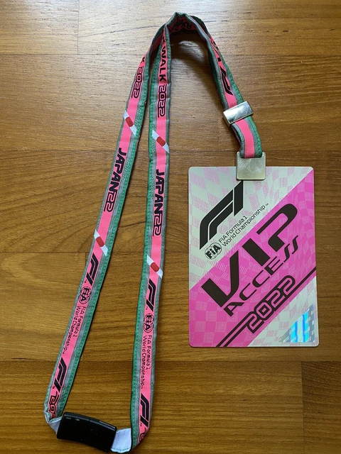 2022 JAPAN F1 VIP Paddock Pass Max Verstappen Suzuka 2x Champion Red ...