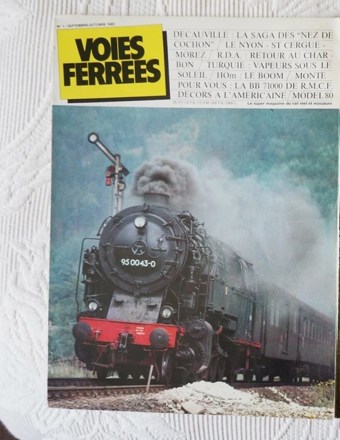 REVUE VOIES FERRÉES n°1, sommaire détaillé en 2ème photo EUR 6,00 - PicClick DE