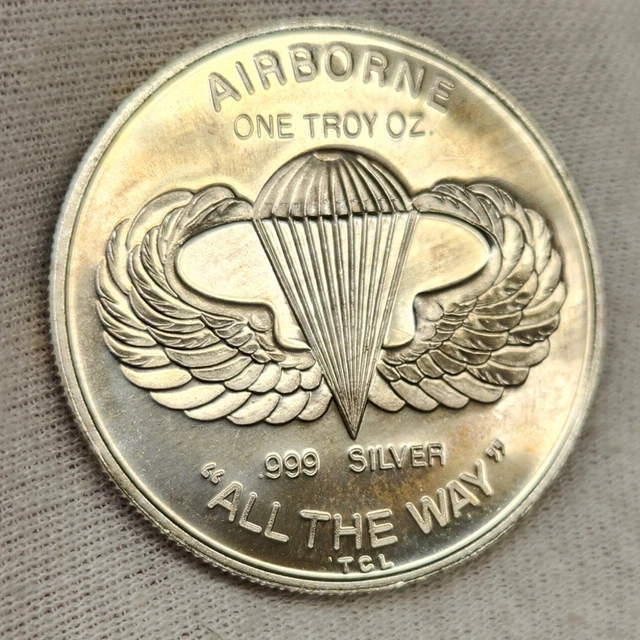 AIRBORNE ALL THE Way Operation Desert Storm Victory 1 Troy Oz .999 ...