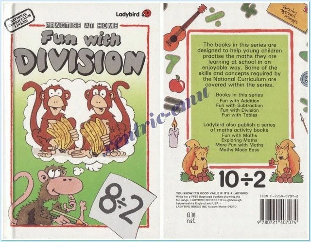 LADYBIRD BOOK BASIC MATHS : FUN with DIVISION : HC : VGC : 1982 $4.75 ...