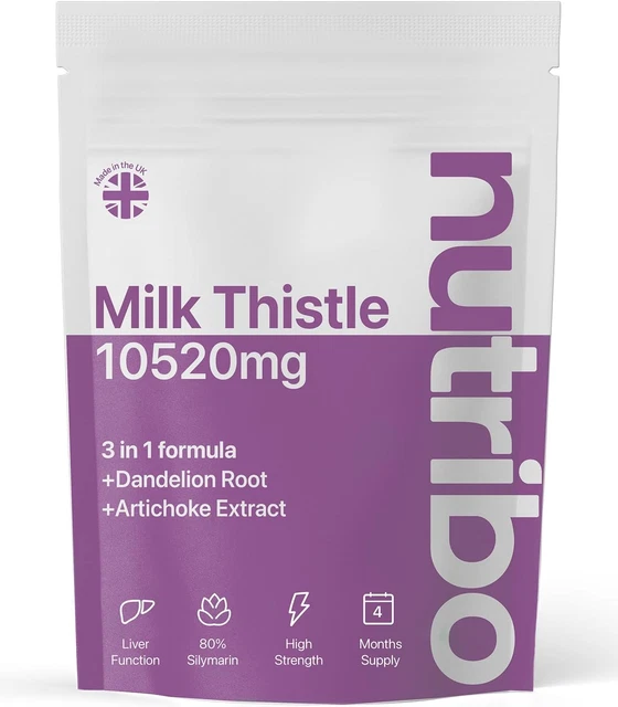 MILK THISTLE HIGH Strength 10,520Mg with Dandelion Root and Artichoke ...