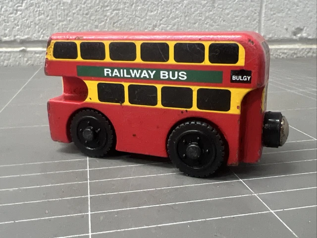 VINTAGE THOMAS THE Tank Engine Timber Toy Bulgy Car Railway Bus $4.99 ...