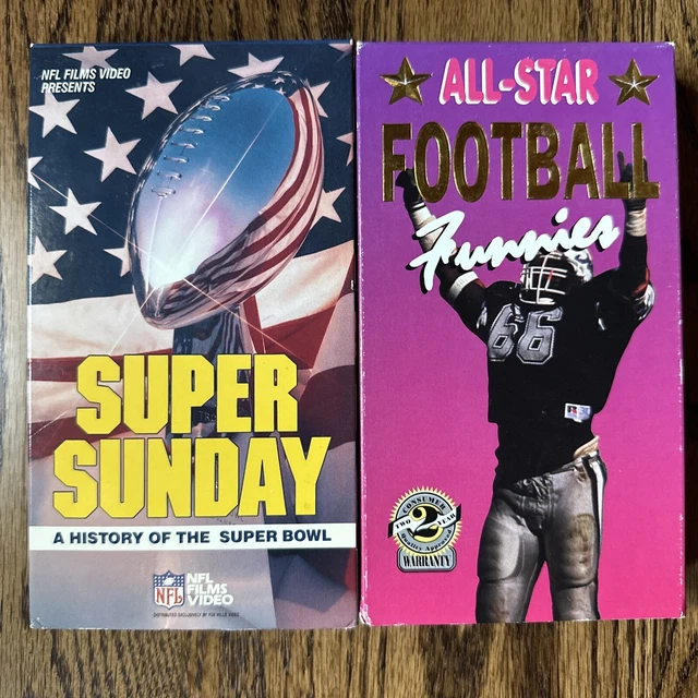 FOOTBALL NFL VHS Lot All-Star Funnies Super Sunday A History Of The ...