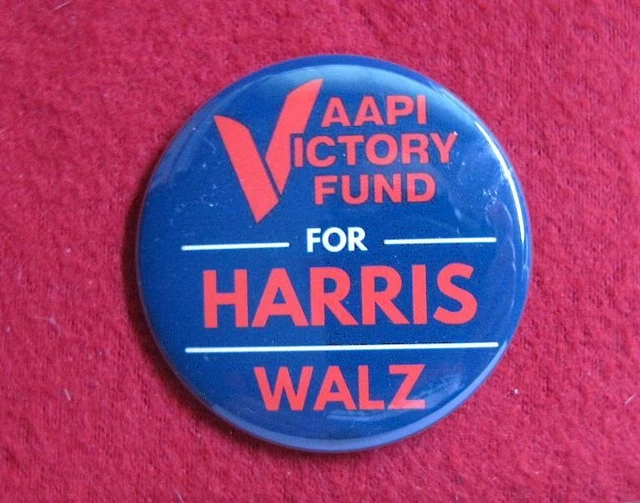 2024 AAPI VICTORY Fund for Kamala Harris Walz Campaign 2 1/4" Button ...