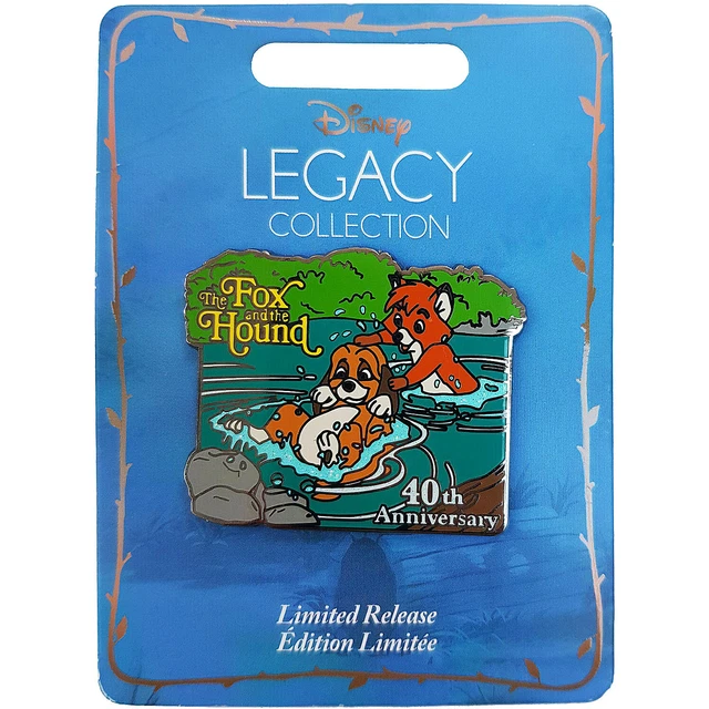 DISNEY THE FOX & Hound Pin 40th Anniversary Tod Copper Ltd Legacy ...