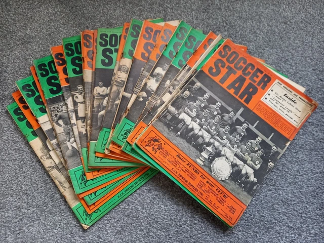 JOB LOT OF Vintage Soccer Star Magazines 1965- 1966, Vol 14,21 Issues £ ...