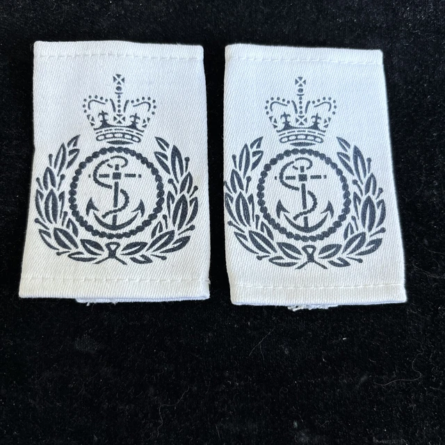 GENUINE ISSUED BRITISH Royal Navy White Chief Petty Officer (CPO) Rank ...