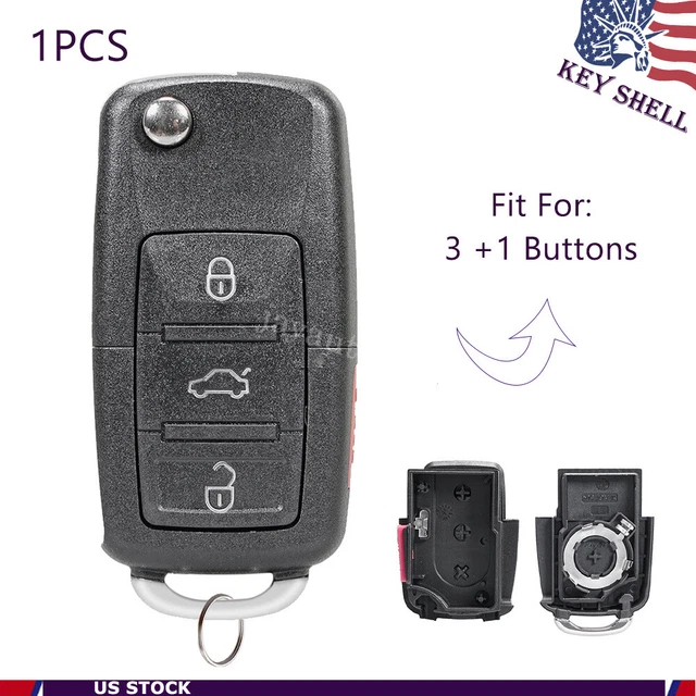 FOR VOLKSWAGEN VW Mk4 MK5 Beetle Golf Jetta Passat Flip Car Key Fob ...