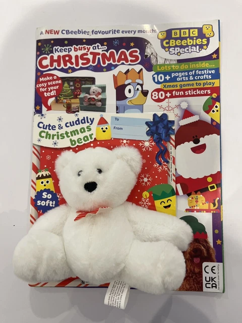 CBEEBIES SPECIAL AMAZING Issue 192 Cute & Cuddly Christmas Bear Soft ...