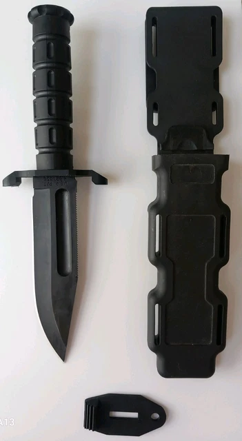 PHROBIS MARTO BLACK Workhorse Spain Made 10" Fixed Blade M 9010 Sheath ...