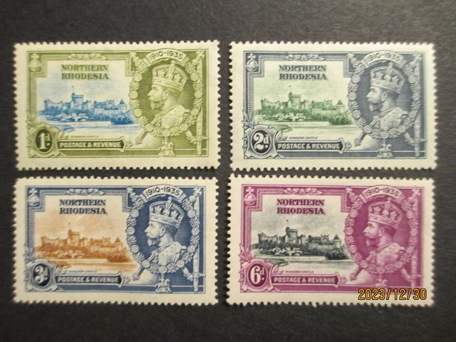 NORTHERN RHODESIA Stamps Silver Jubilee Issued: 6th May 1935 ~ SG 18-21 ~ MNH £5.00 - PicClick UK