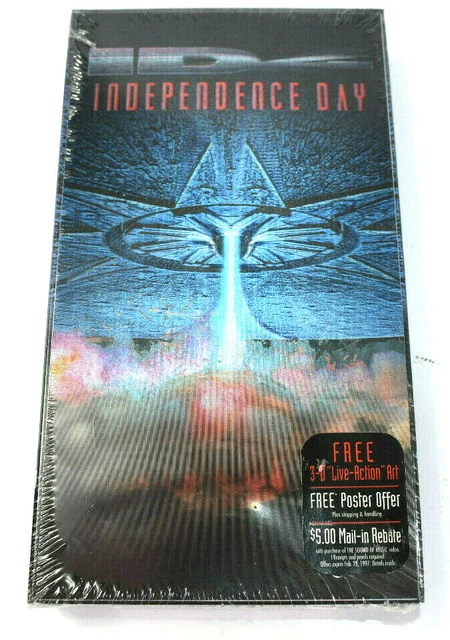 1996 INDEPENDENCE DAY ID4 VHS Movie Lenticular Art - Watermark ...