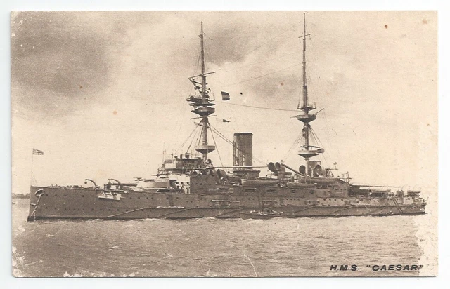 HMS CAESAR MAJESTIC class Battleship Royal Navy Unused PC EUR 14,24 ...