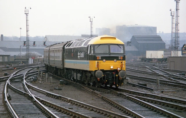 35MM NEGATIVE: CLASS 47/7: Scotrail: 47705 Lothian: Leeds: 1985: 06/09 ...