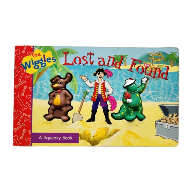 VINTAGE THE WIGGLES Lost & Found Squeaky Board Book VGUC Original Line ...