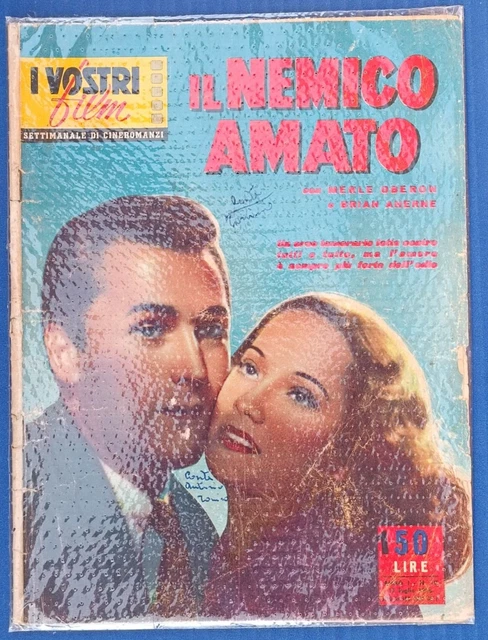 L'ENNEMI AIMÉ AVEC Merle Oberon & Brian Aherne De Vos Films De 1956 ...