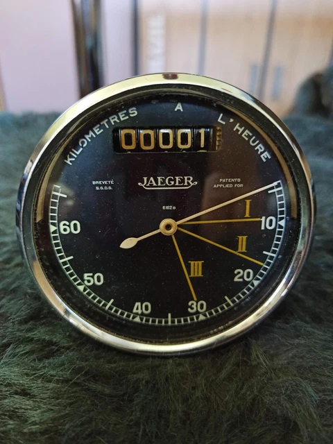 COMPTEUR DE VITESSE Jaeger ancien 60 km/h EUR 40,00 - PicClick IT