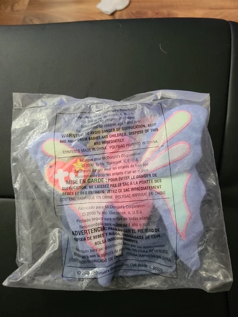 TY MCDONALD'S TEENIE Beanie #8 Flitter The Butterfly neuf dans son sac ...