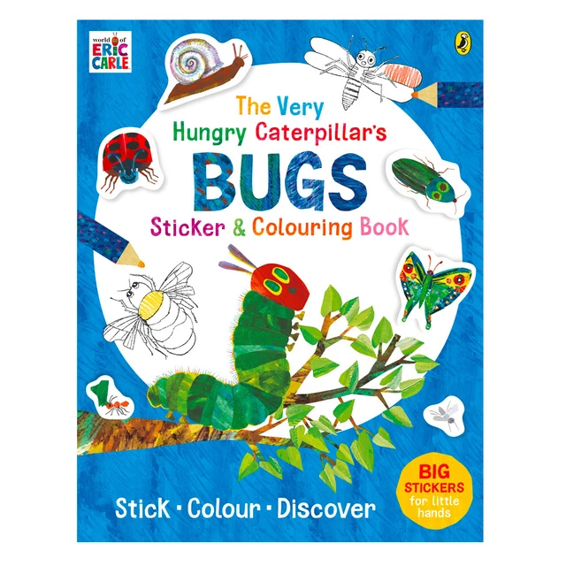 ERIC CARLE THE Very Hungry Caterpillar's Bugs Sticker & Colouring ...