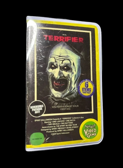 TERRIFIER ART THE Clown VHS Spirit Halloween Video Collector Box £34.10 ...