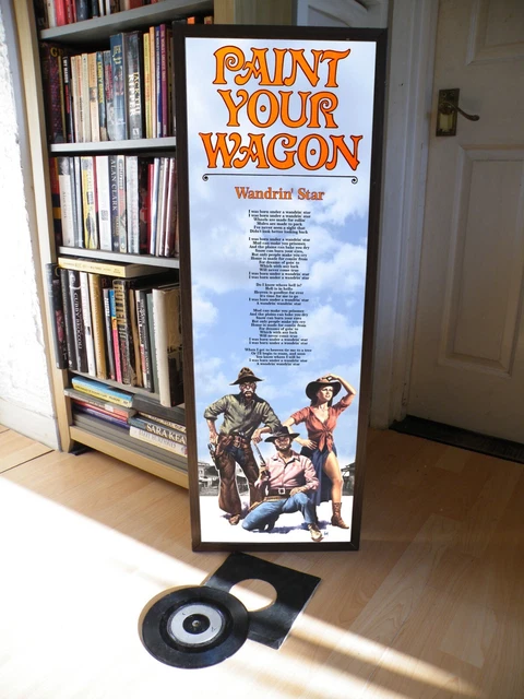 PAINT YOUR WAGON Wandrin' Star Poster Lyric Sheet, Lee Marvin Clint Eastwood EUR 22,25 - PicClick IT