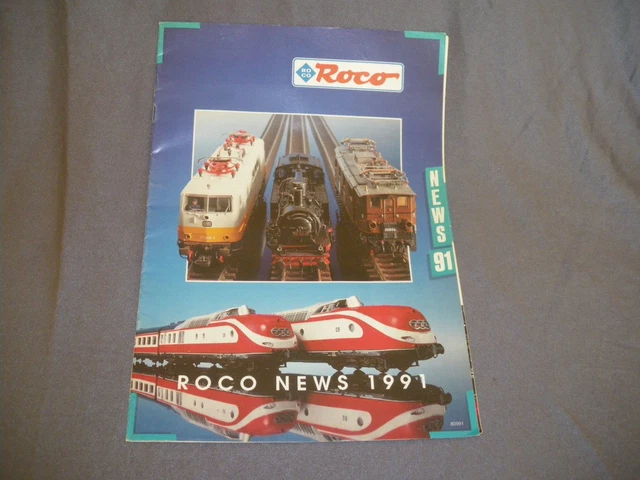 496B VINTAGE ROCO 24 Page Catalog 1991 HO for Electric Trains $6.22 ...