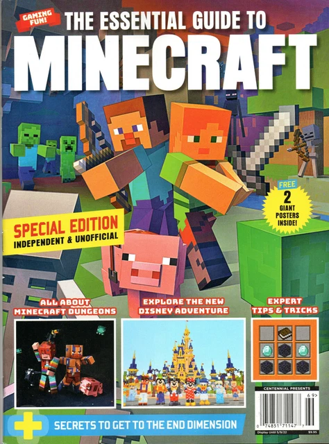 THE ESSENTIAL GUIDE TO MINECRAFT Spring 2022 2 Giant Posters Inside ...