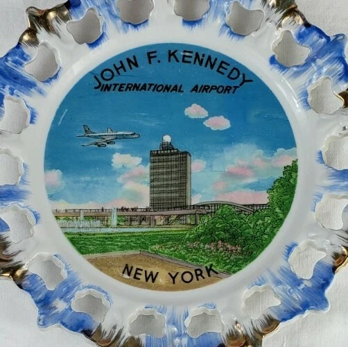 JOHN F KENNEDY JFK International Airport Vintage 1960's Collectors Plate Japan £23.71 - PicClick UK