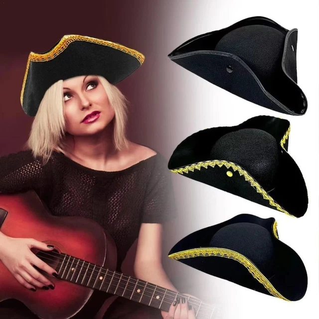 COSPLAY PIRATE HAT Captain Hat Adult Tricorn Hat Costume Photography ...